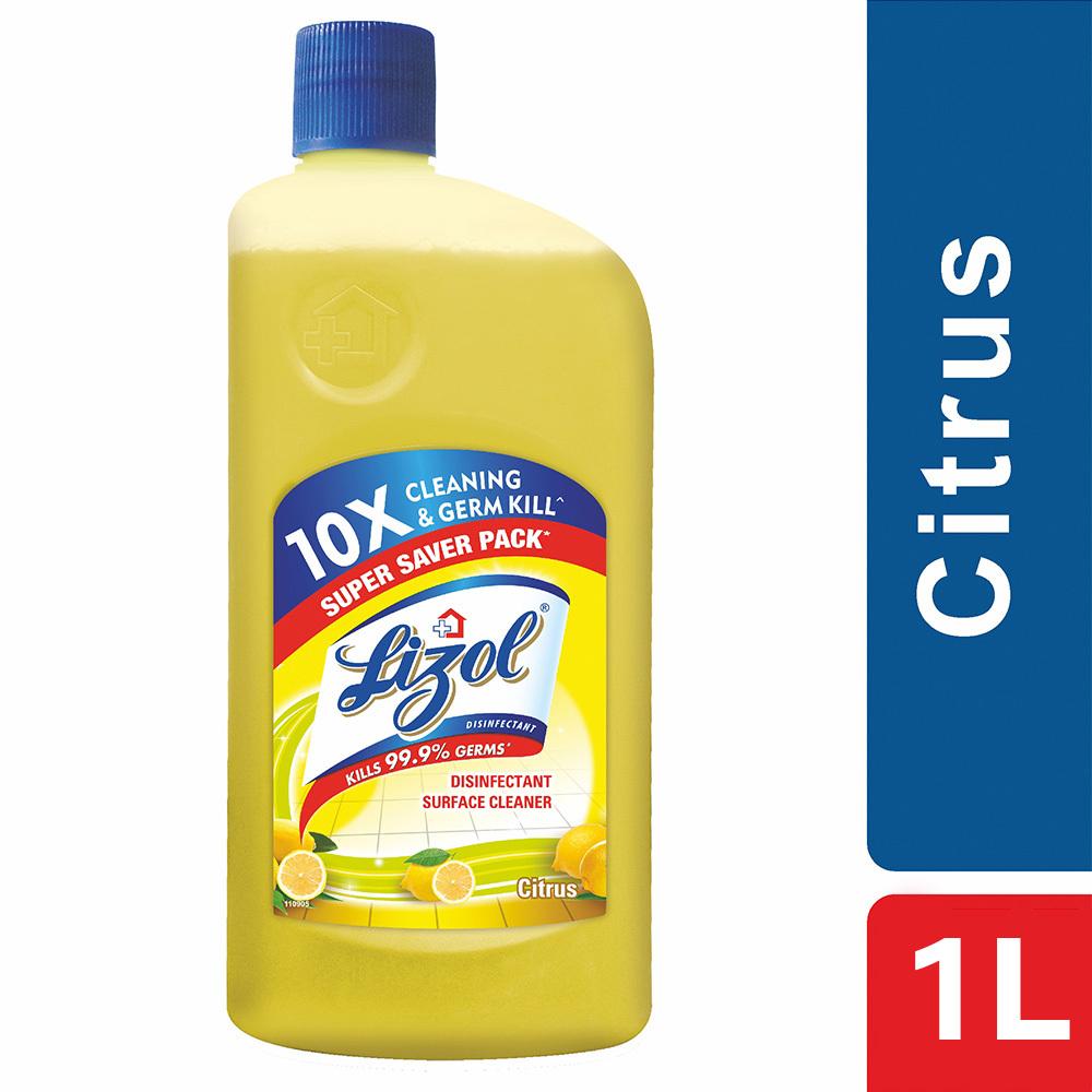 Lizol Floor Cleaner 5 Ltr, Citrus | Glubery