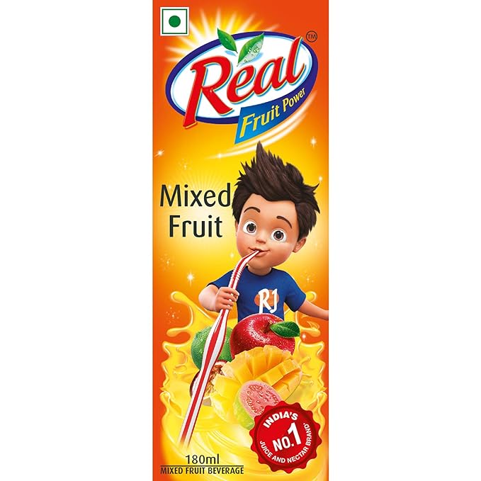Real Fruit Power Mixed Fruit Juice- 125ml (Pack of 50) | Glubery.com